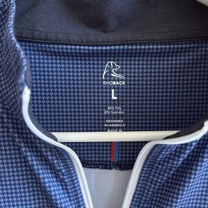 Rhoback | Shirts | Rhoback Pullover Mens Large Blue Long Sleeve 4 Zip ...